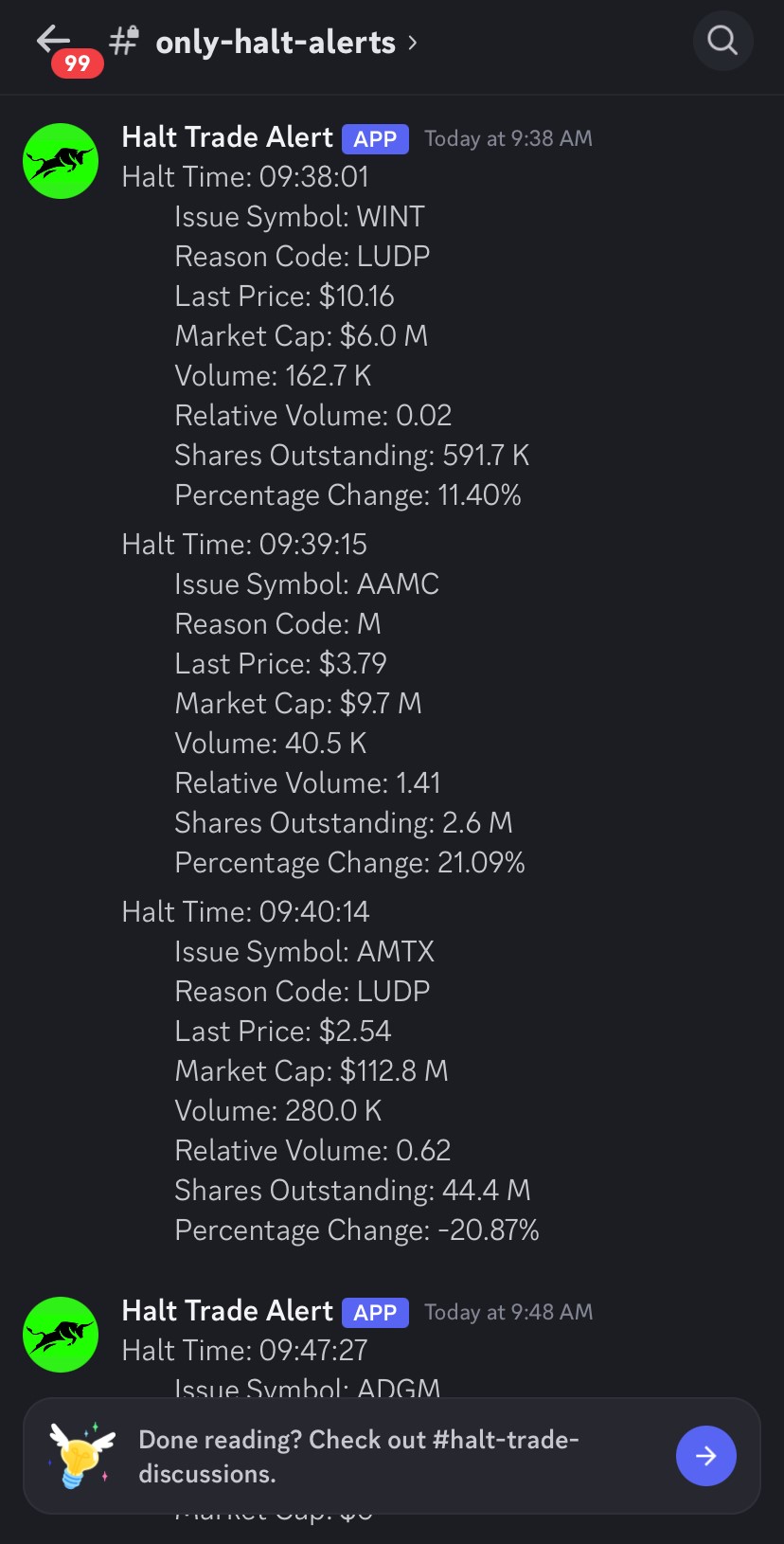 Home - Halt Trade Alert